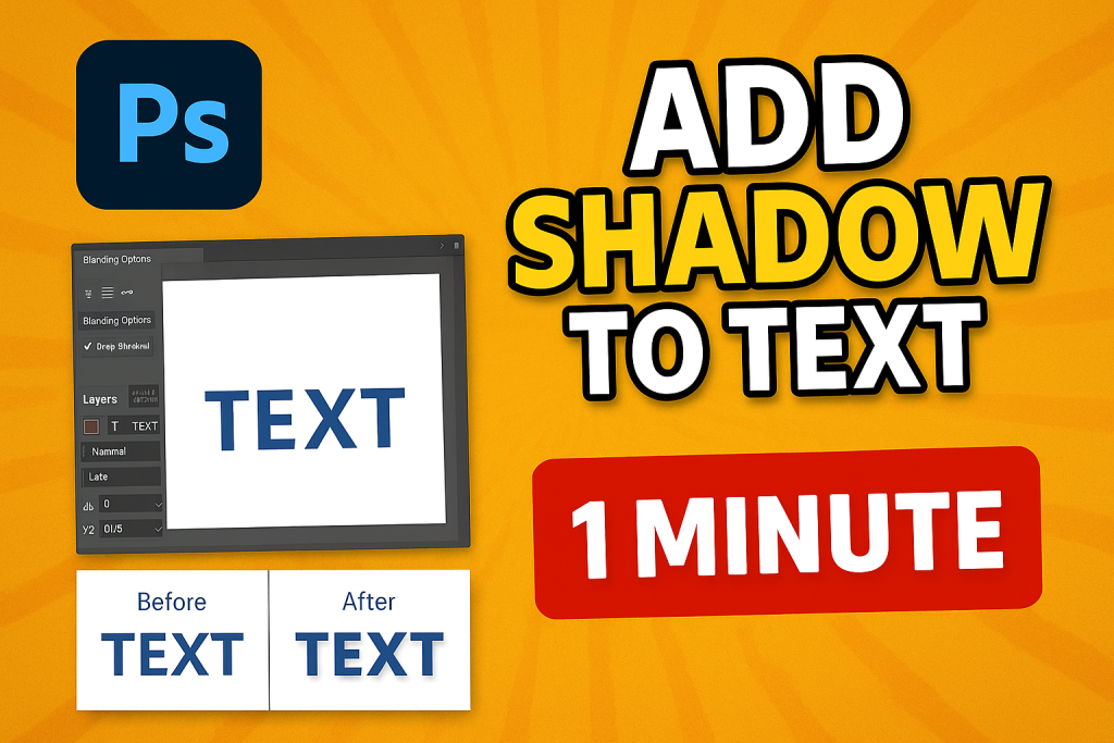 How to Add Shadow to Text in Photoshop (Quick Tip)